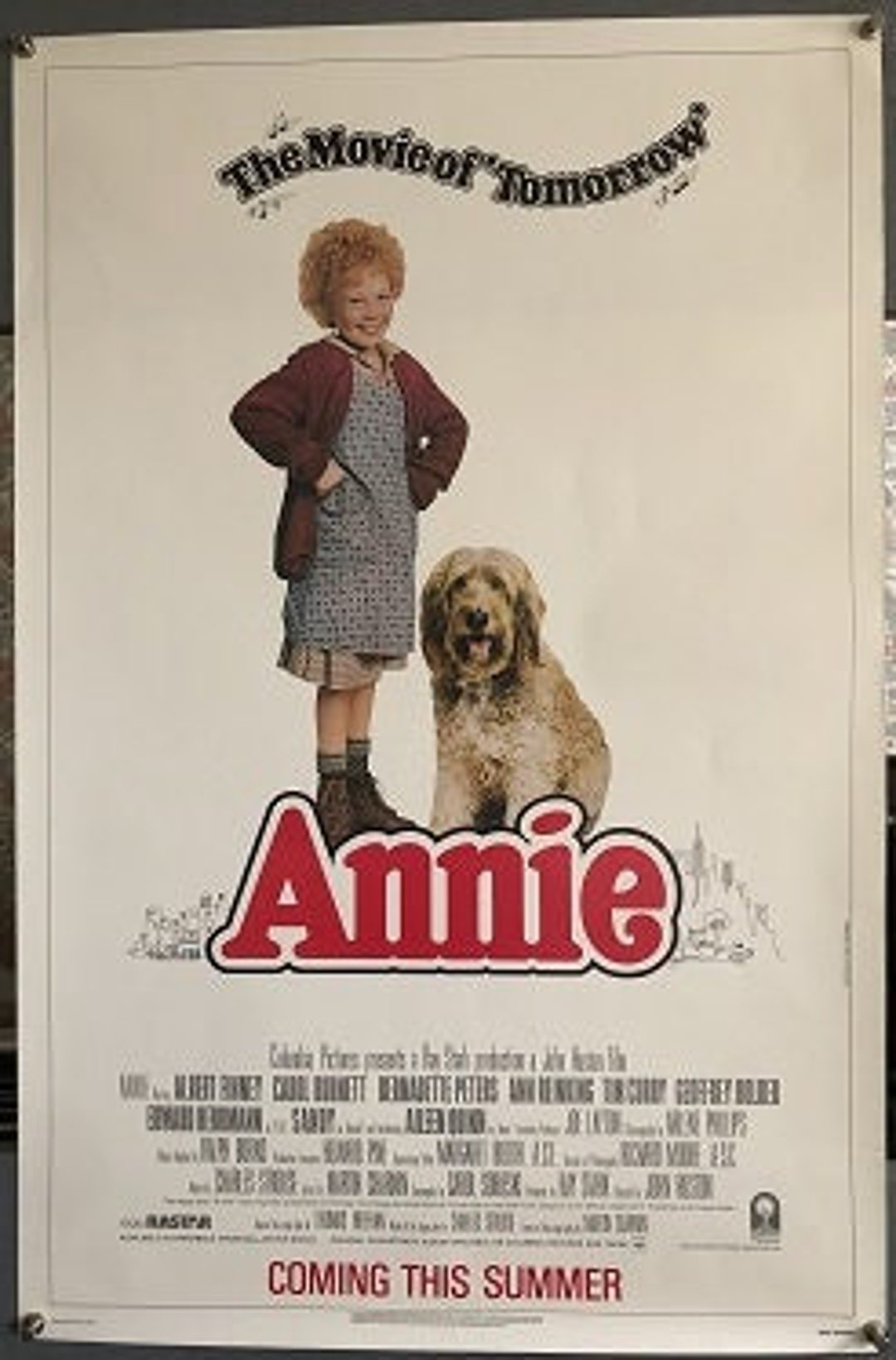1982 Annie Movie Poster - Etsy