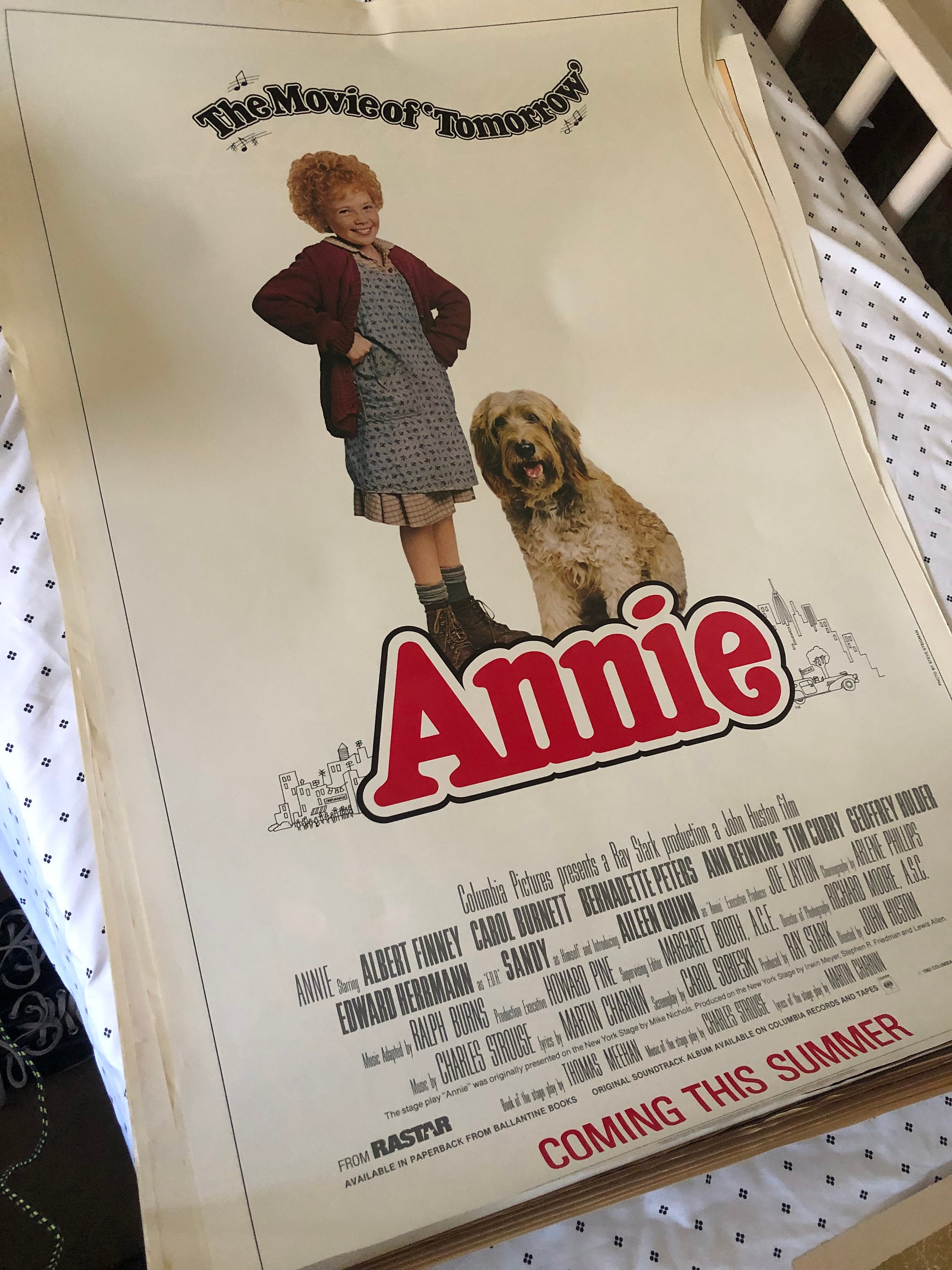 1982 Annie Movie Poster - Etsy