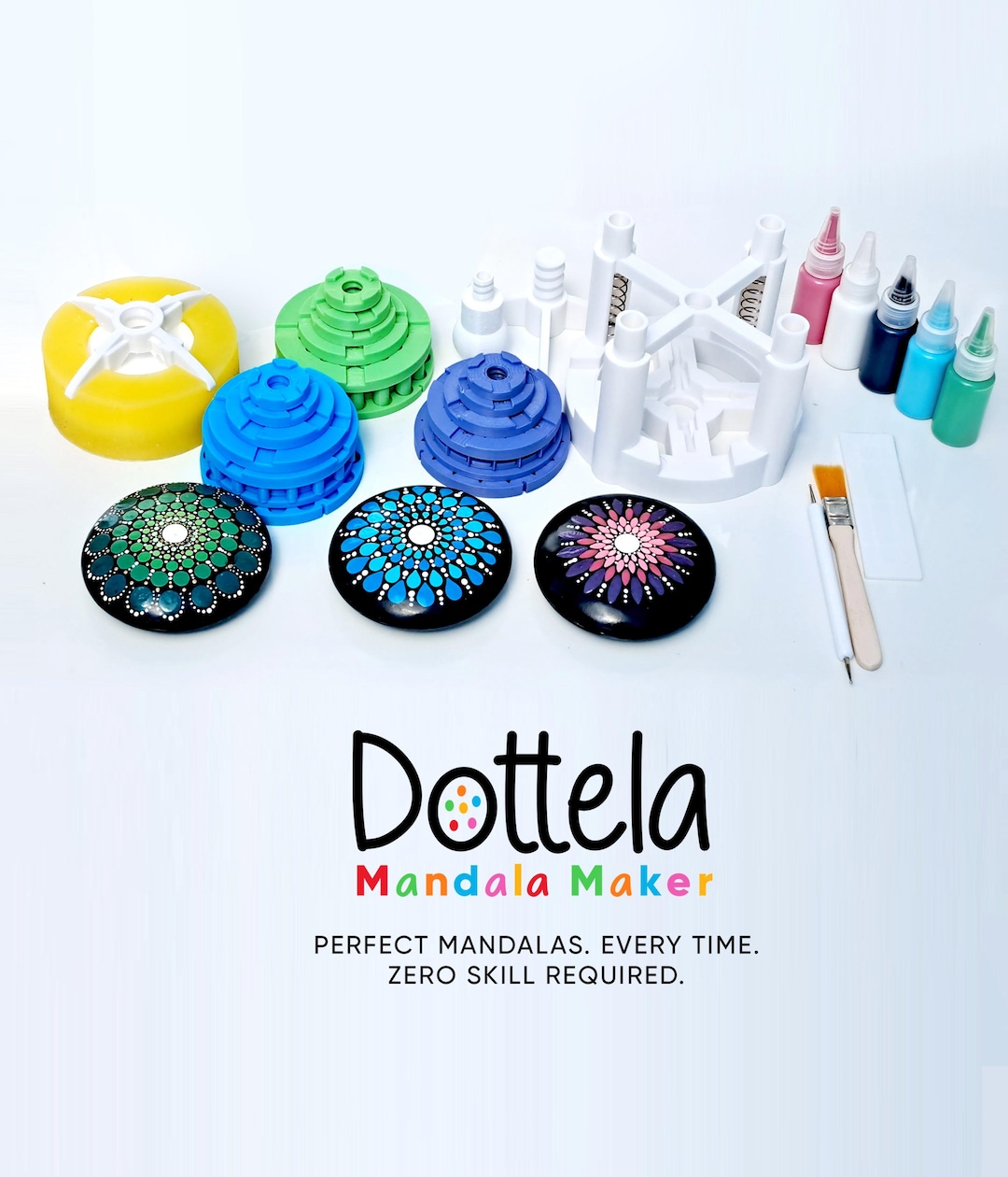 Mandala Maker Kit: Symmetrical Dot Painting Tool Set - Etsy