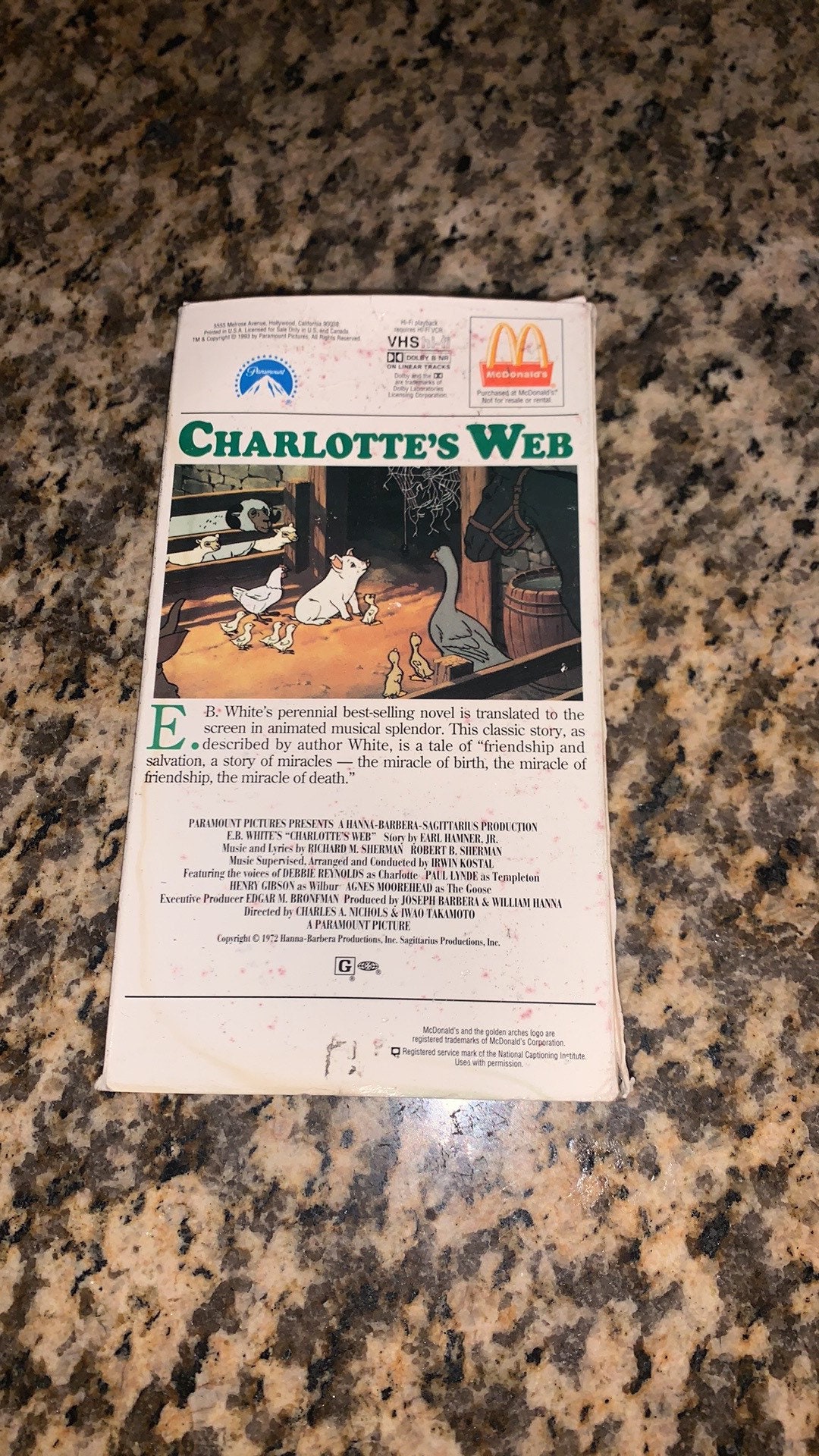 Vintage Charlottes Web VHS - Etsy