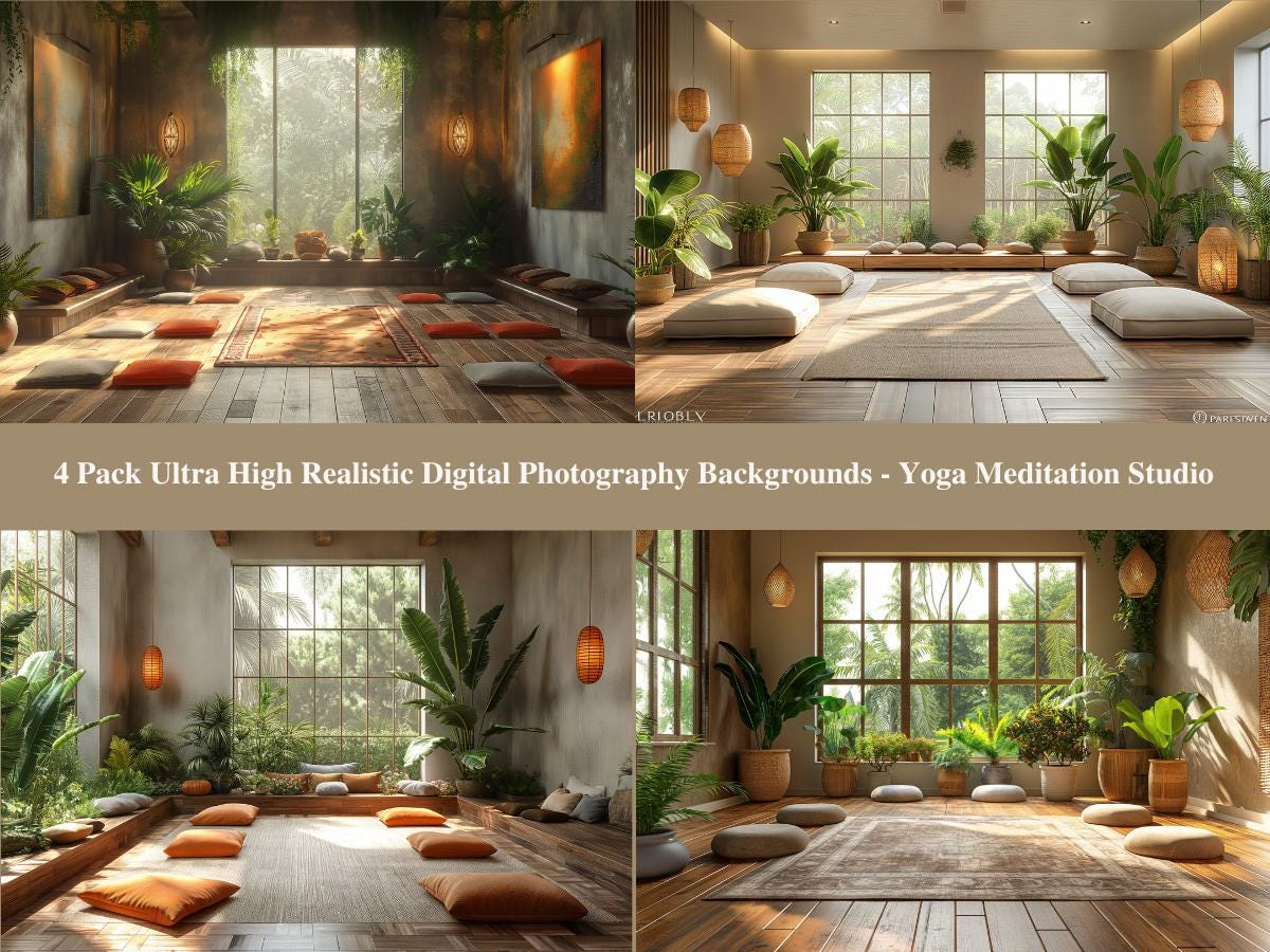 Digital Backgrounds 4 High Resolution Ultra Realistic Meditation Yoga ...