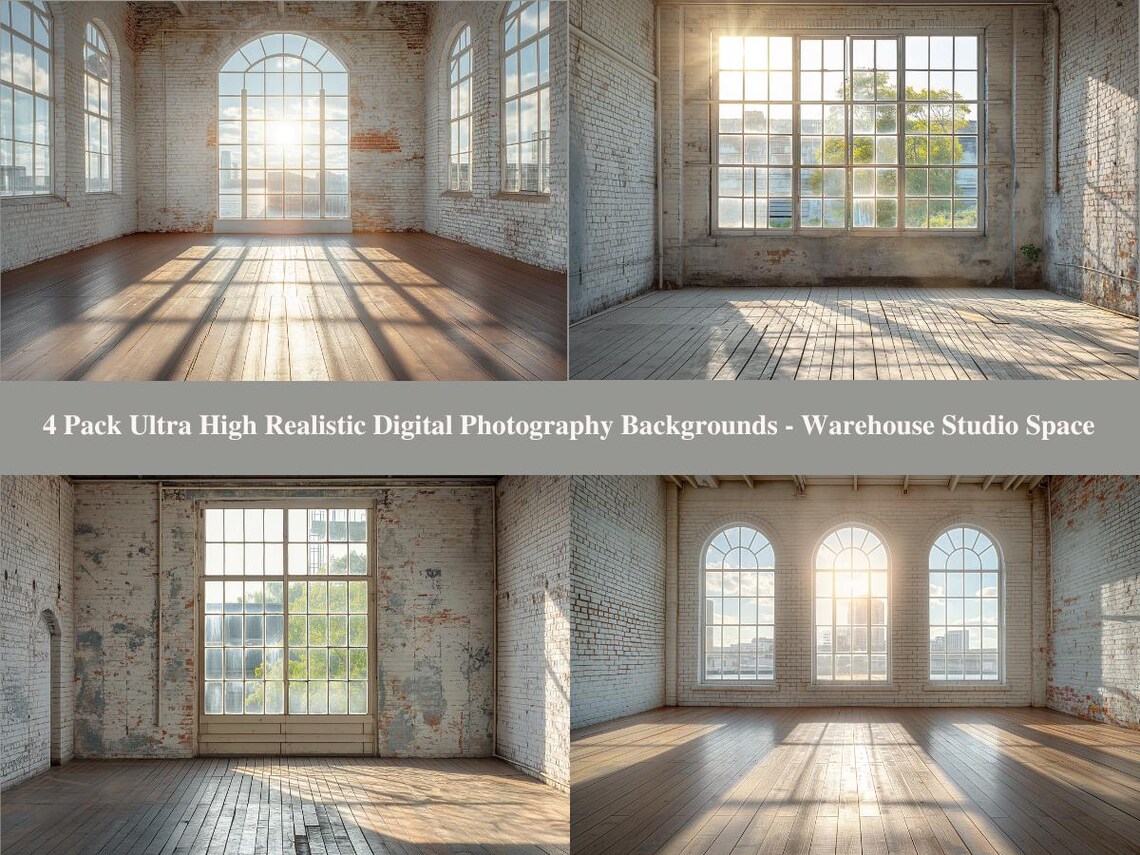 Digital Backgrounds 4 High Resolution Ultra Realistic Urban Loft ...
