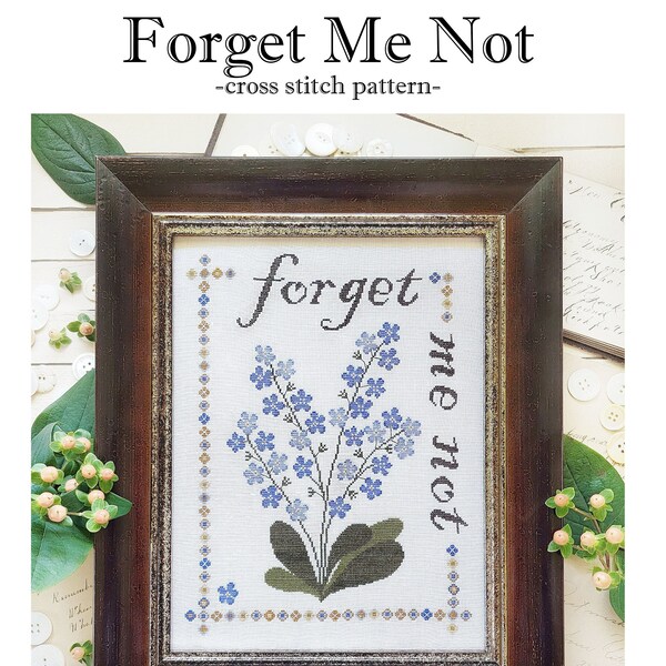 Forget Me Not Embroidery Design - Etsy