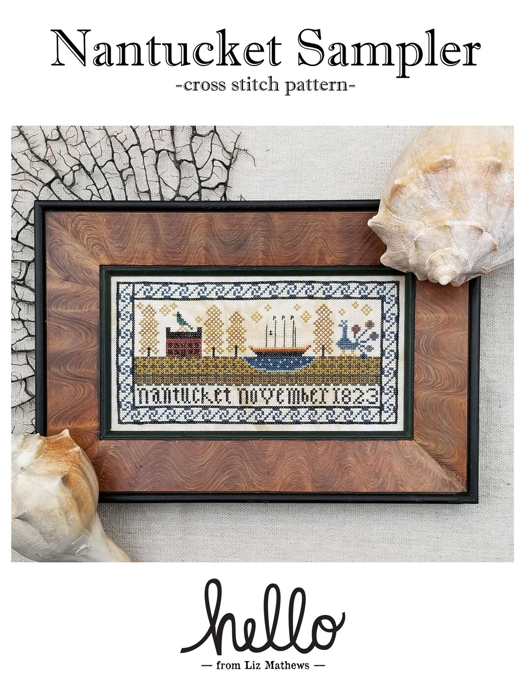 PDF- Nantucket Sampler Cross Stitch Pattern - Etsy