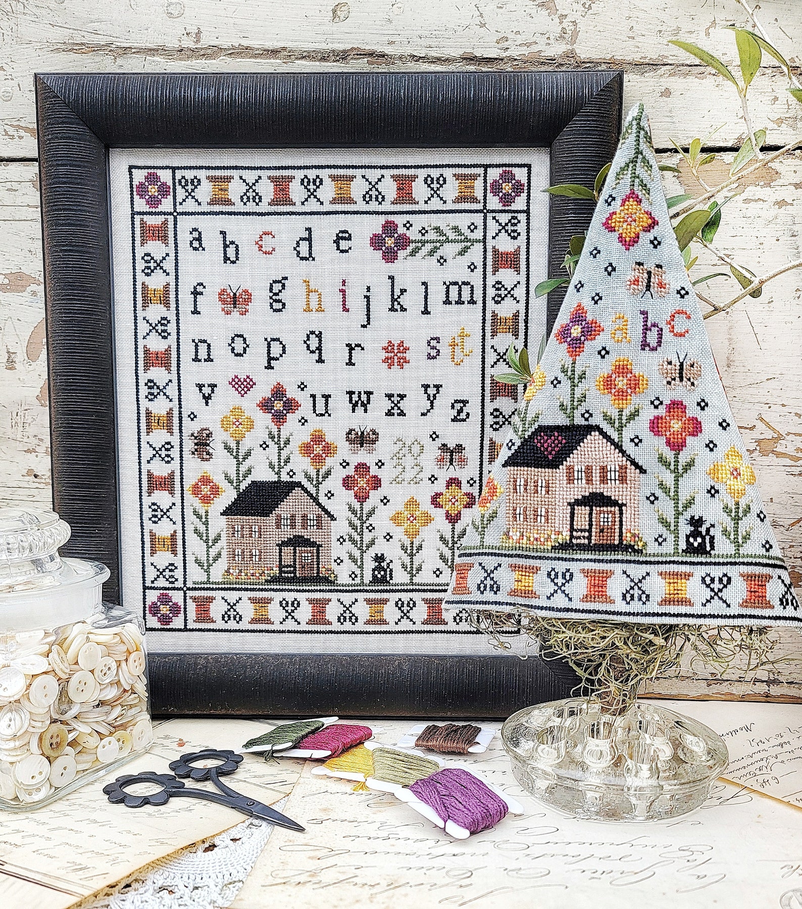 PDF Gardenside Sampler and Tree Cross Stitch Patterns - Etsy