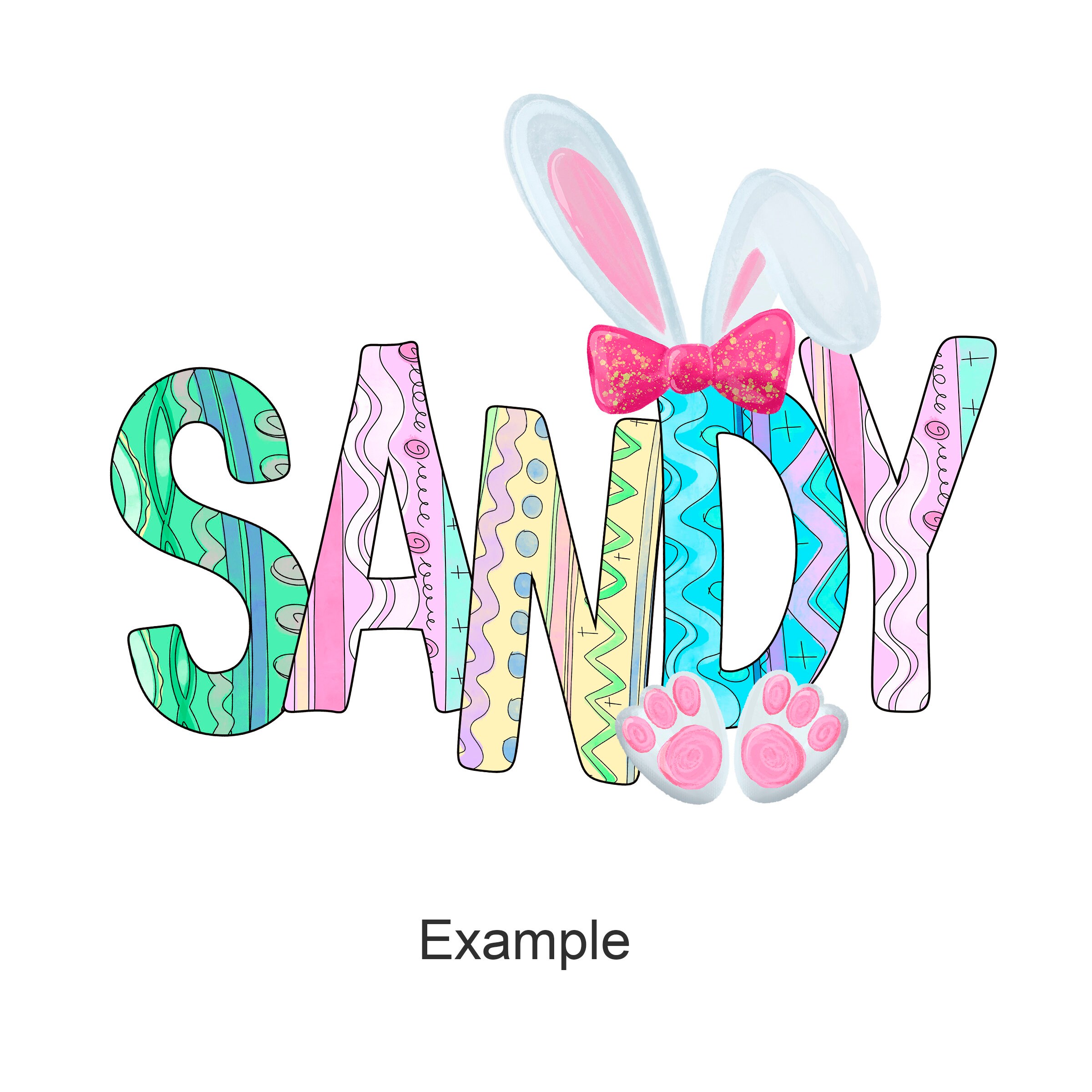 Easter Letters Png Easter Alphabets A Z Png Easter Letters | Etsy