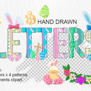Easter Letters Png Easter Alphabets A Z Png Easter Letters | Etsy