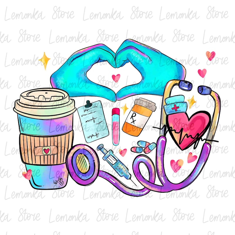 Nurse Sublimation Designs Downloads - Etsy