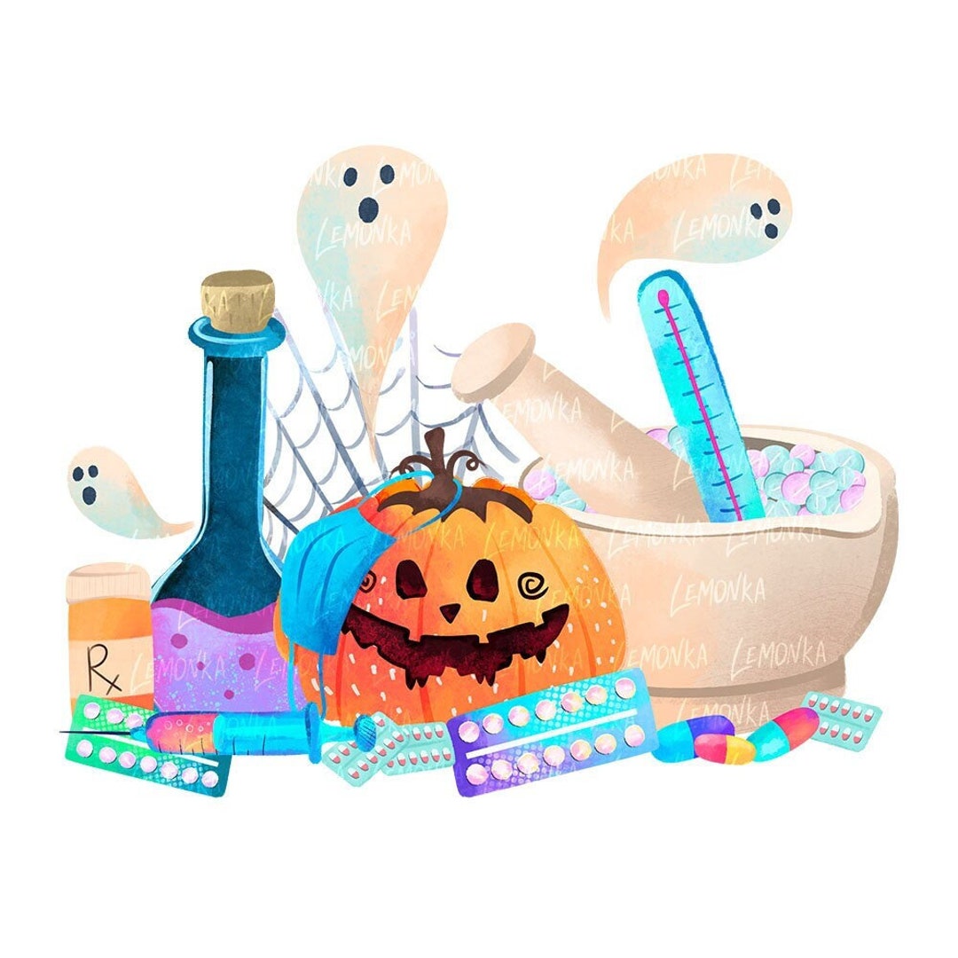 Halloween Pharmacist PNG Sublimation Designs, Halloween Pharmacy Tech ...