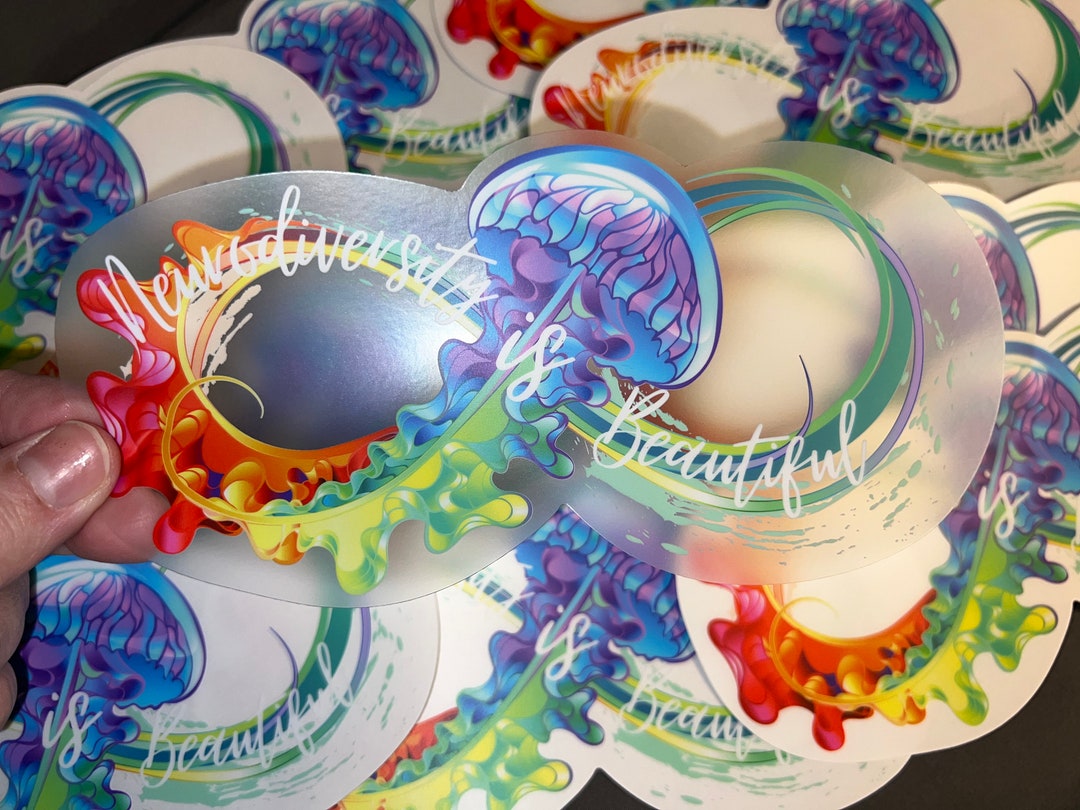 Neurodiversity is Beautiful CLEAR BUMPER STICKER - Neurodivergent ...