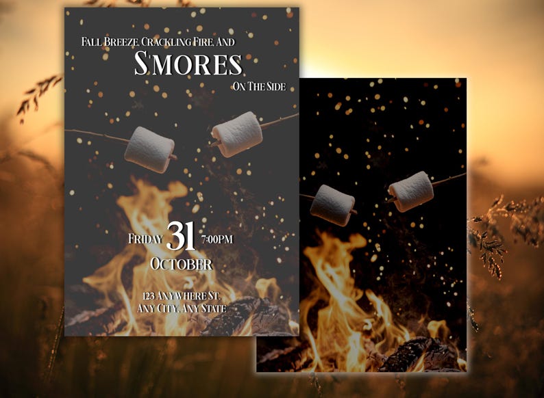 Editable Fall Party Invitation, Fall Harvest Party Invitation Fall ...