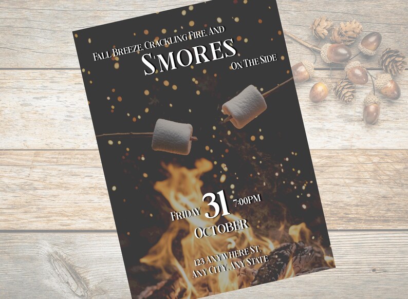 Editable Fall Party Invitation, Fall Harvest Party Invitation Fall ...