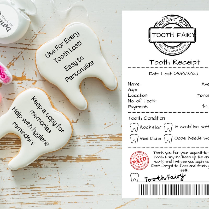 Lost Tooth Receipt - Etsy