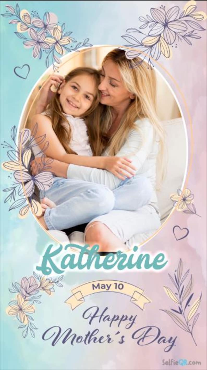 Mother's Day Selfie Frame QR Code - Etsy