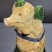 Vintage Italian Majolica Monk Pig Pitcher, Monk Pig Pitcher, Italian ...