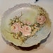 Hand Painted Rose Plate, Dorothy Inman Hant Painted Plate, Decorative ...