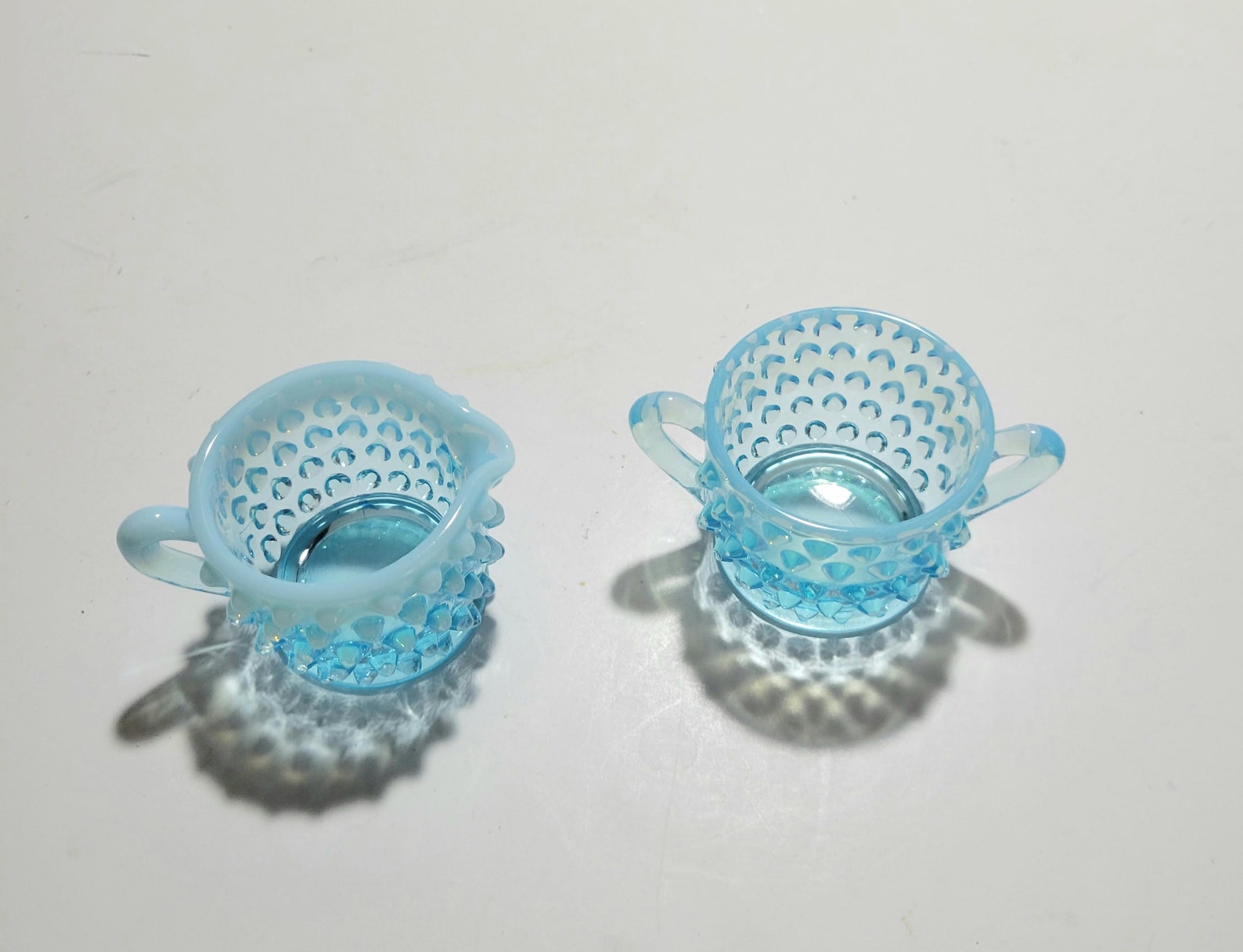 Vintage Fenton Hob Nail Glass Vintage Turquoise Fenton Glass - Etsy