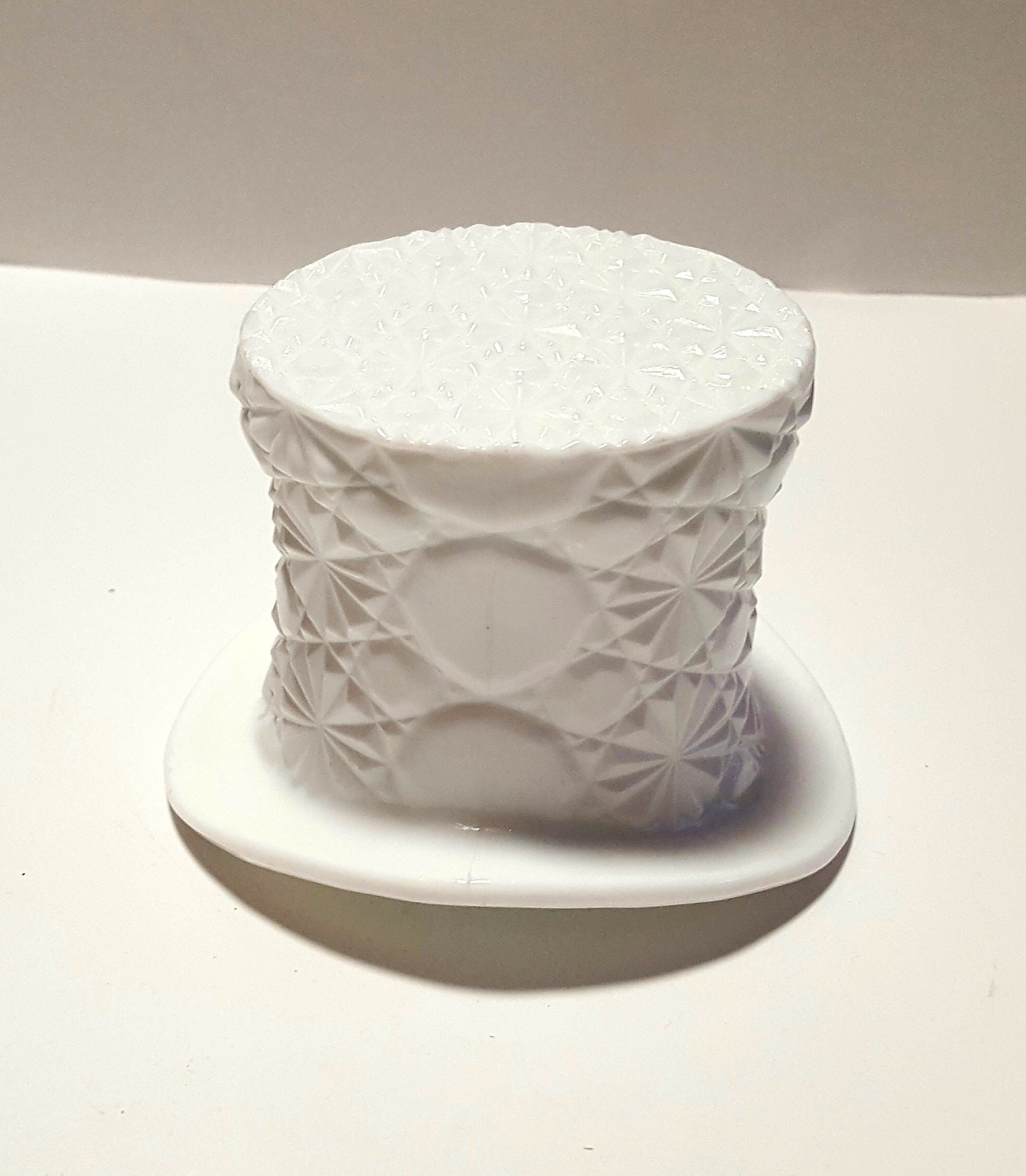 Milk glass top hat Fenton Fenton hat vintage milkglass | Etsy