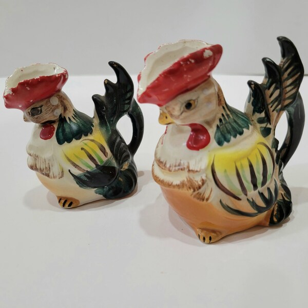 Rooster Pitcher - Etsy