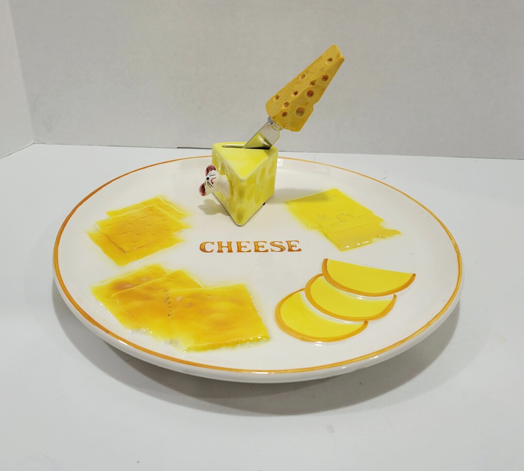 Mouse Cheese Tray, Vintage Ceramic Mouse Cheese Tray, Cute Mouse Cheese ...