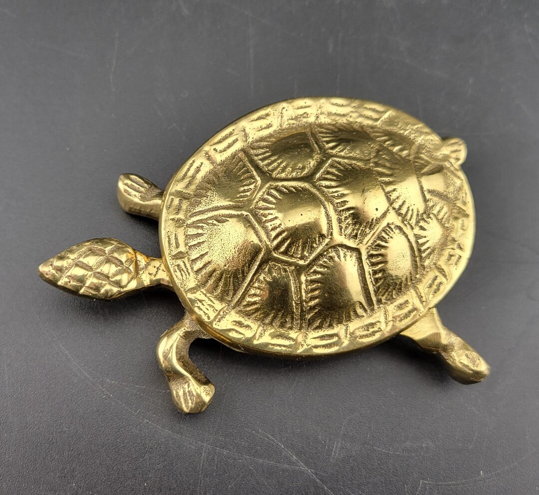 Brass Turtle Trinket Box, Vintage Brass Turtle, Brass Trinket Box ...