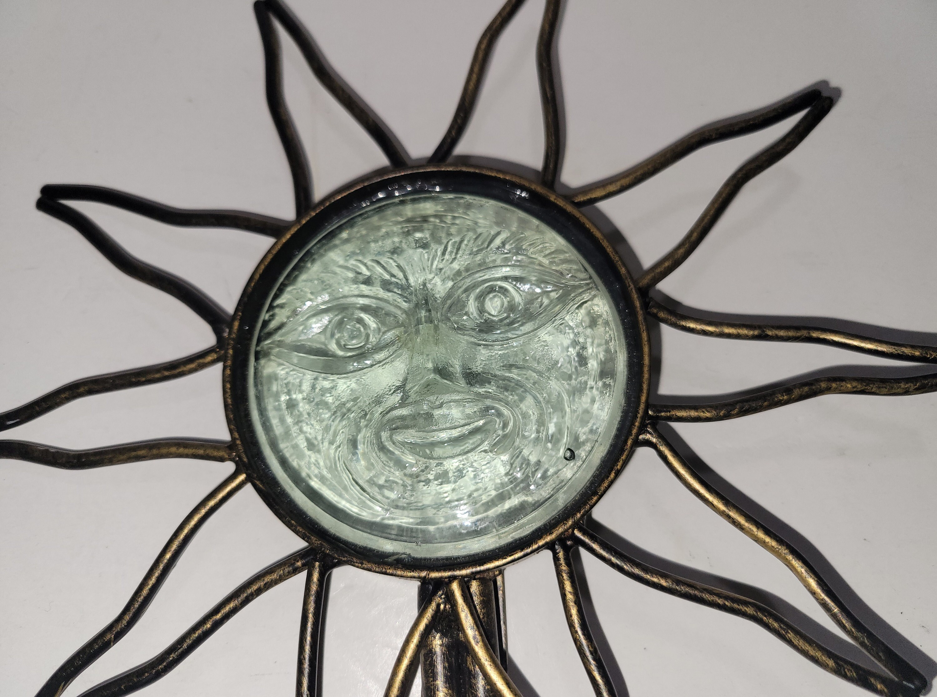 Sun Wall Sconce Smiling Sun Wall Sconce Metal Sun Sconce - Etsy