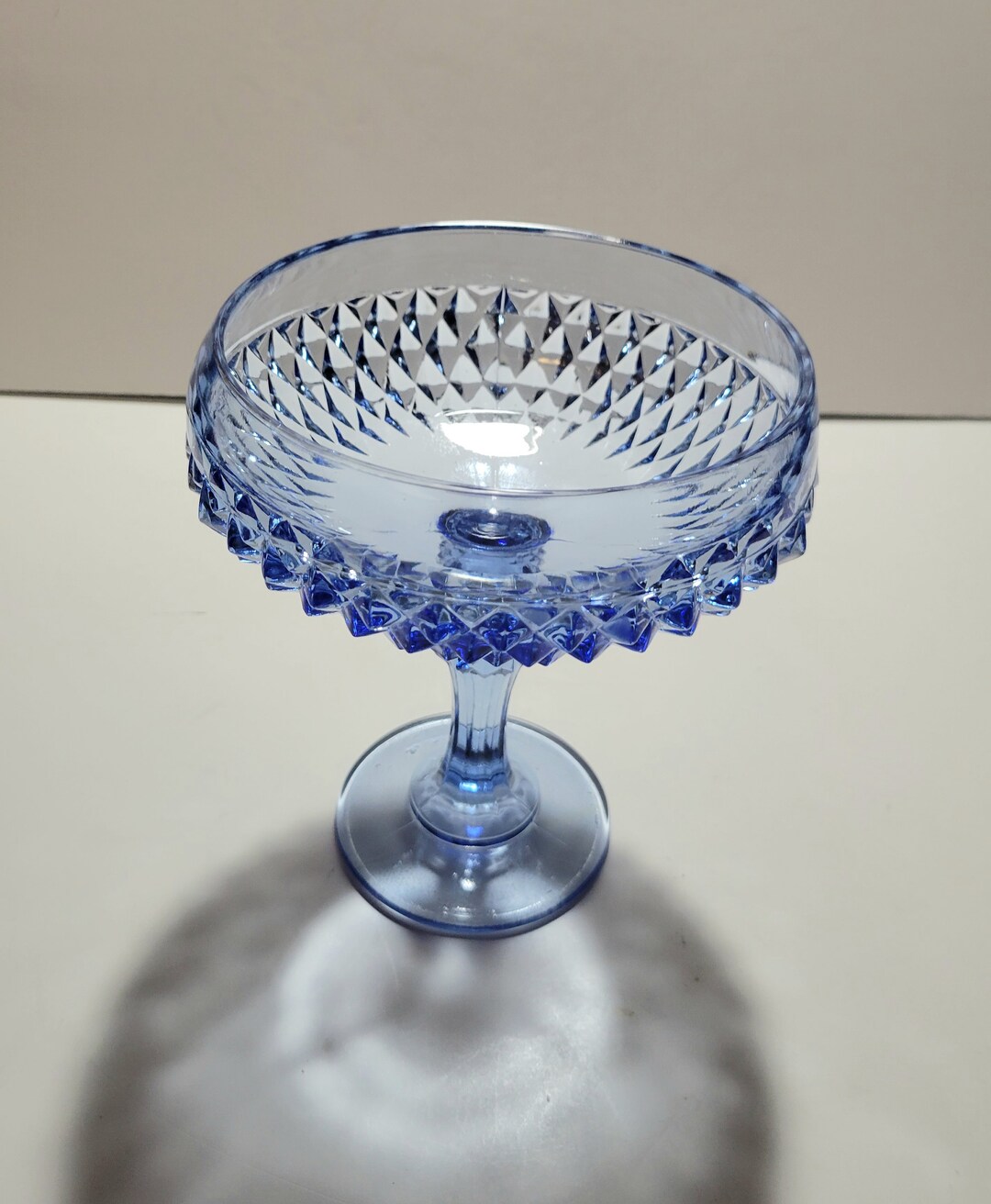 Vintage Blue Indiana Glass Compote, Vintage Compote, Vintage Footed ...