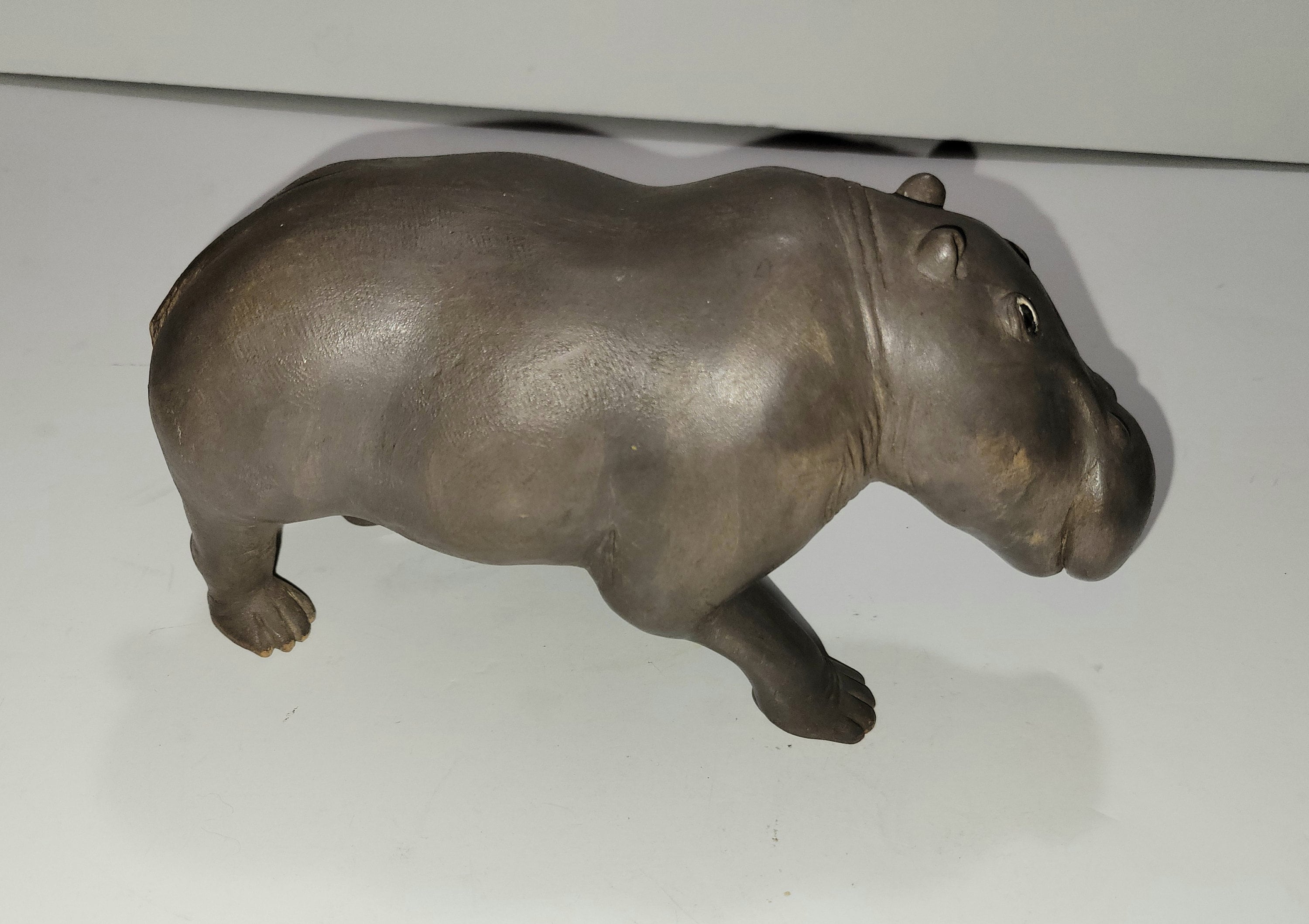 House Hippo Vintage Carved Wood House Hippo House Hippo - Etsy
