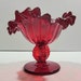Vintage Fenton Ruby Red Compote, Vintage LG Wright Fenton Glass ...