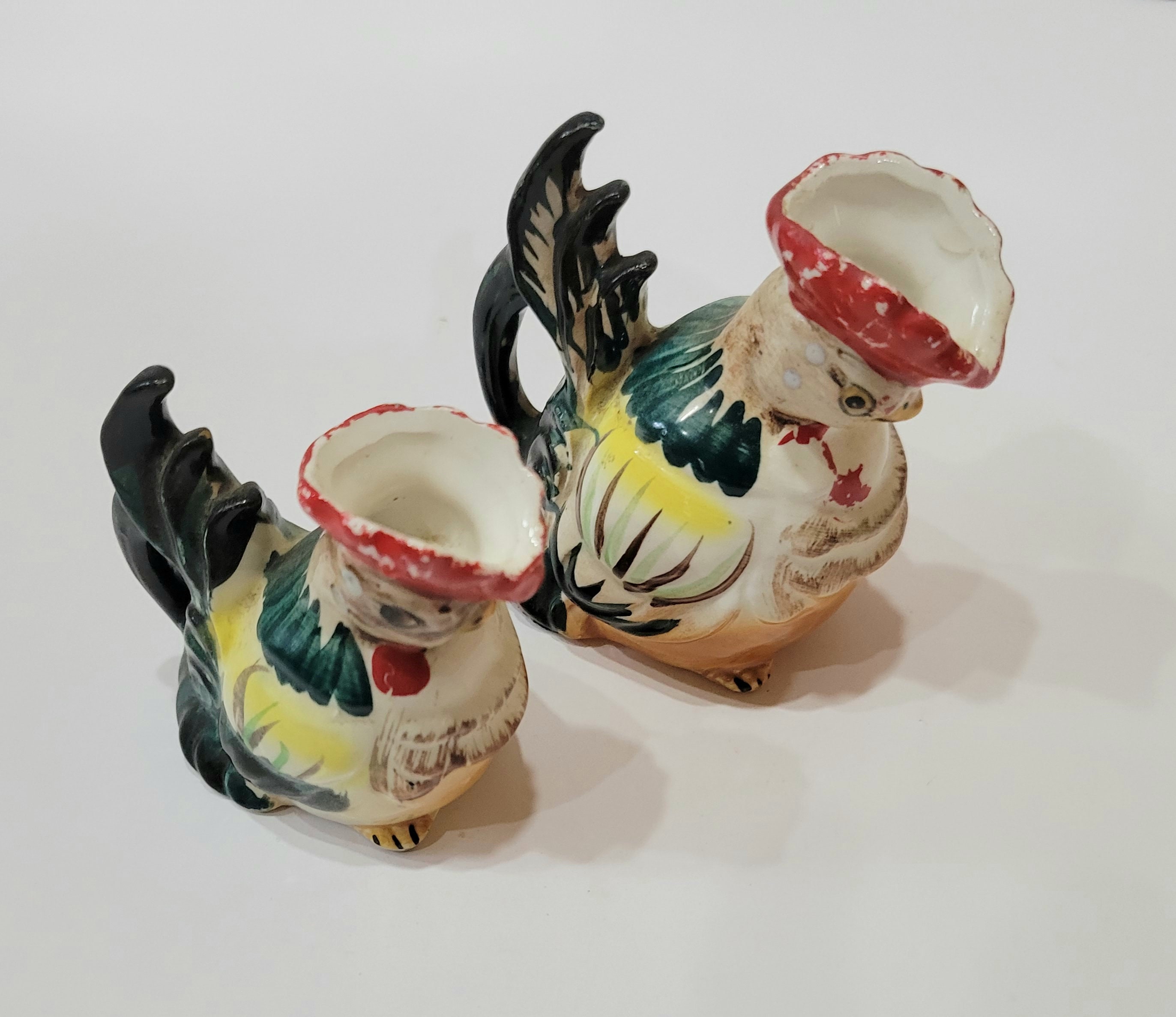 Vintage Roosters Farmhouse Kitchen Little Rooster Pitcher - Etsy