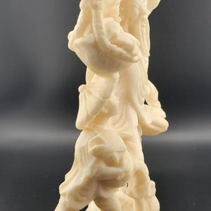 Carved Resin Chinese Mud Man and Boy, Chinese Figurine, Chinese ...