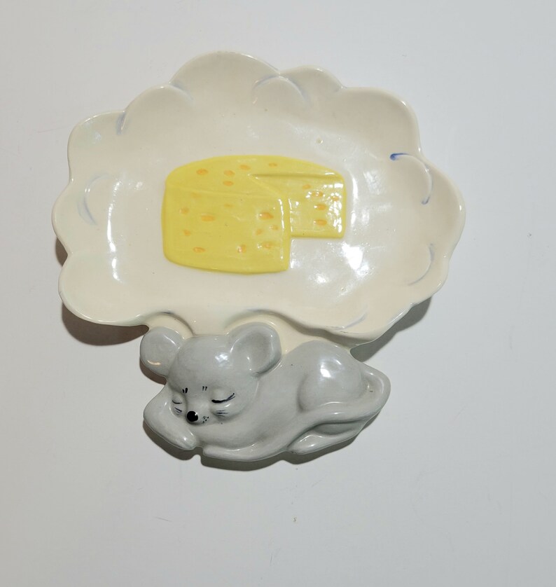 Mouse Cheese Tray Vintage Ceramic Mouse Cheese Tray Cute - Etsy