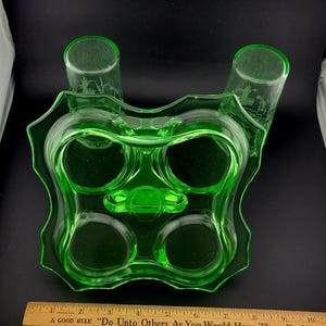 Vaseline Glass Antique Cambridge Glass Bridge Set Tray With 2 Tumblers ...