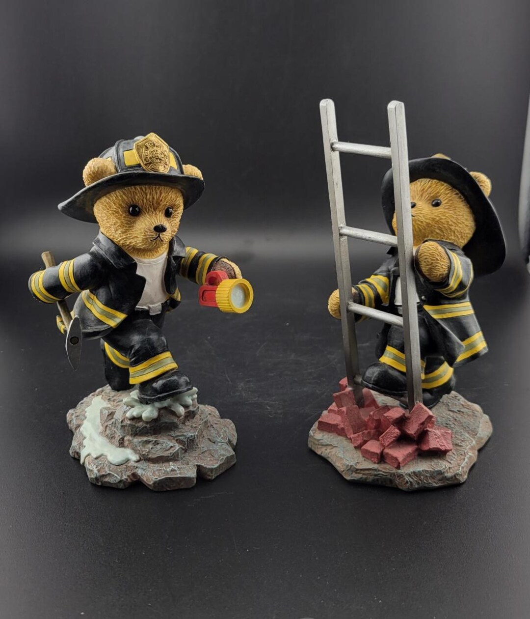 Brotherhood Bears Firefighters Figurines, Fireman Bear, Hamilton ...