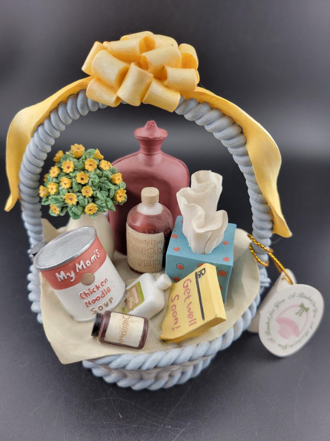 Artisan Flair Get Well Basket, Get Well Basket, Artisan Flair Baskets, Resin Gift Basket, for a ...