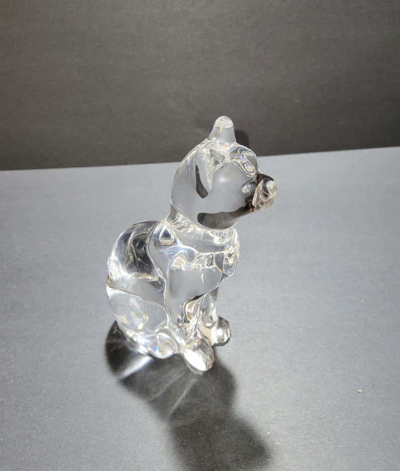 Hadeland Norwegian Crystal Cat Crystal Cat Paperweight - Etsy