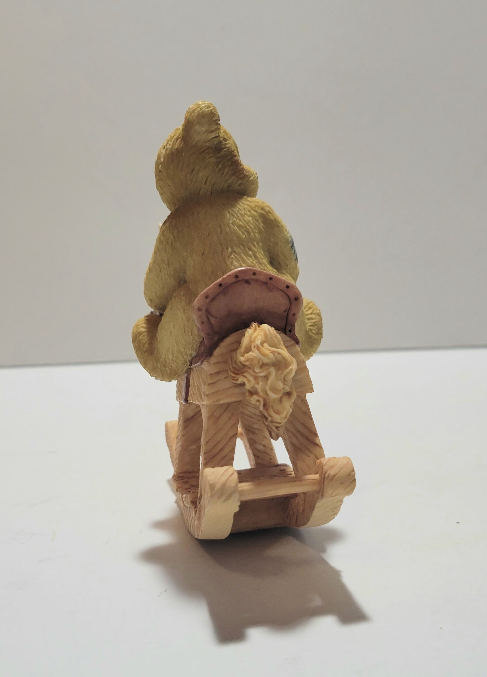 Enesco Homer and Friend on Rocking Horse Resin Bear Figurine - Etsy