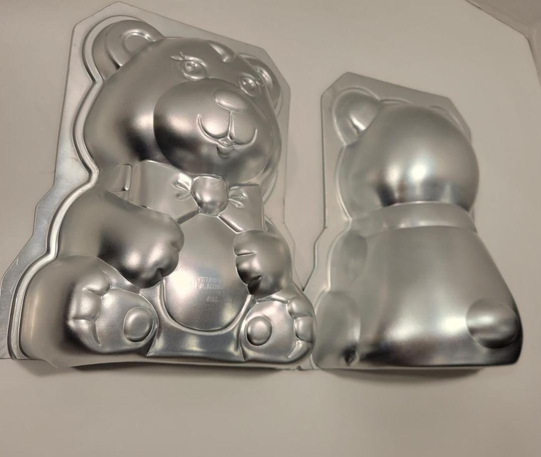 Vintage Wilton 3D Teddy Bear Cake Pan, Teddy Bear Cake, Birthday Cake ...
