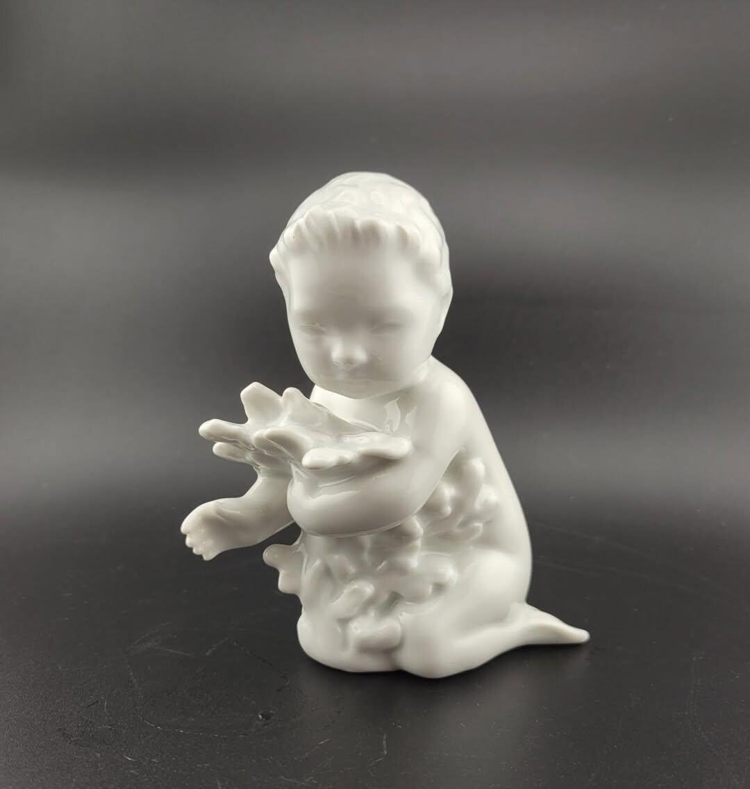 Bing and Grondahl B & G Copenhagen Mermaid Boy With Bladder Wrack ...