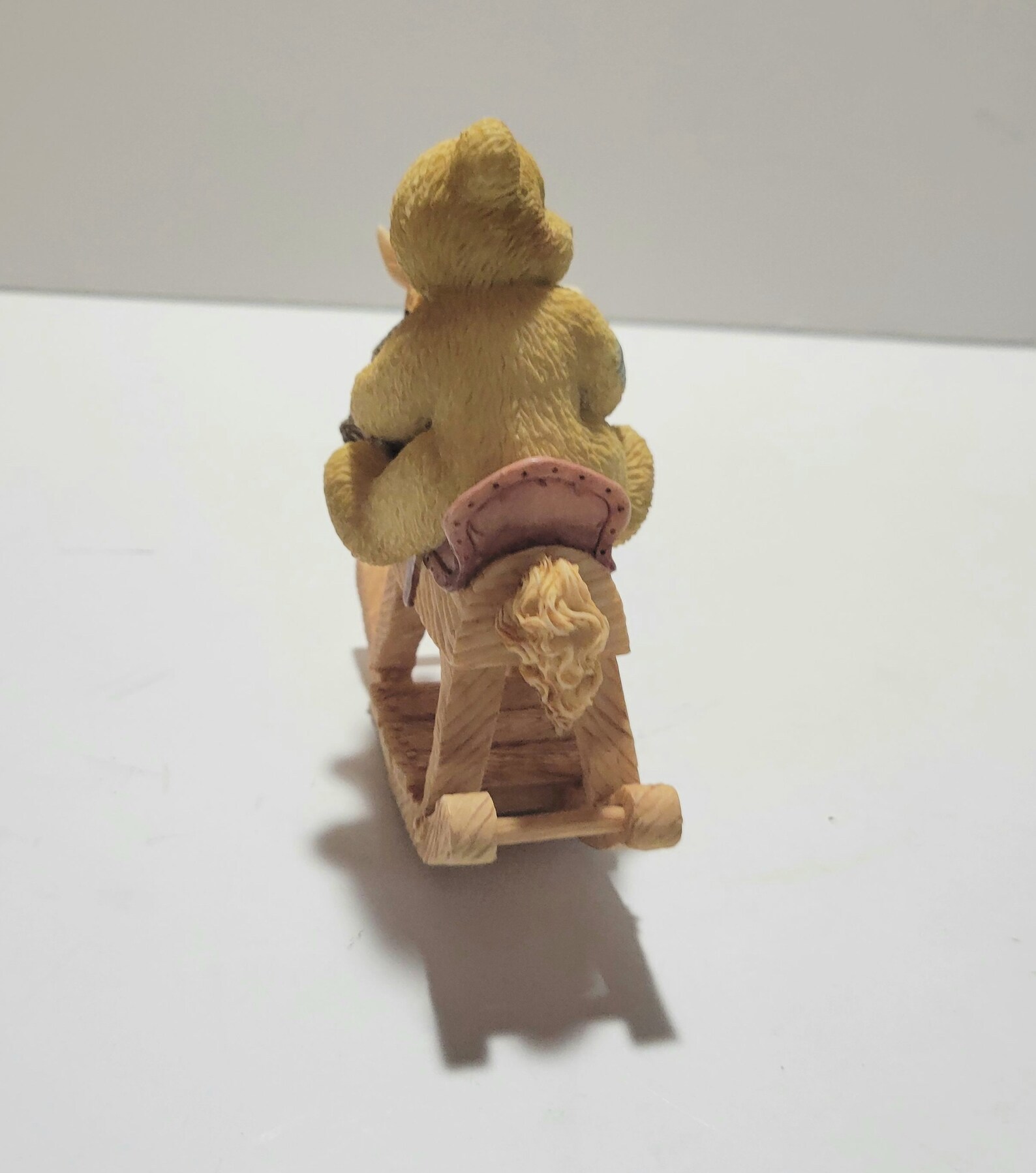 Enesco Homer and Friend on Rocking Horse Resin Bear Figurine - Etsy
