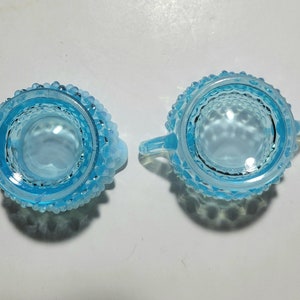 Vintage Fenton Hob Nail Glass, Vintage Turquoise Fenton Glass, Vintage ...