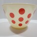 Fire King Red Dots Nesting Bowl Vintage Fire King Dots Bowl - Etsy