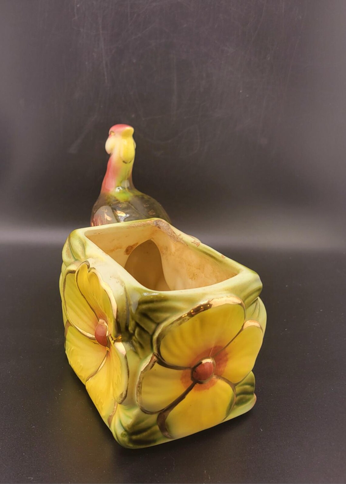 Hull Pottery Pheasant Planter With Planter, Vintage Hull Pottery ...