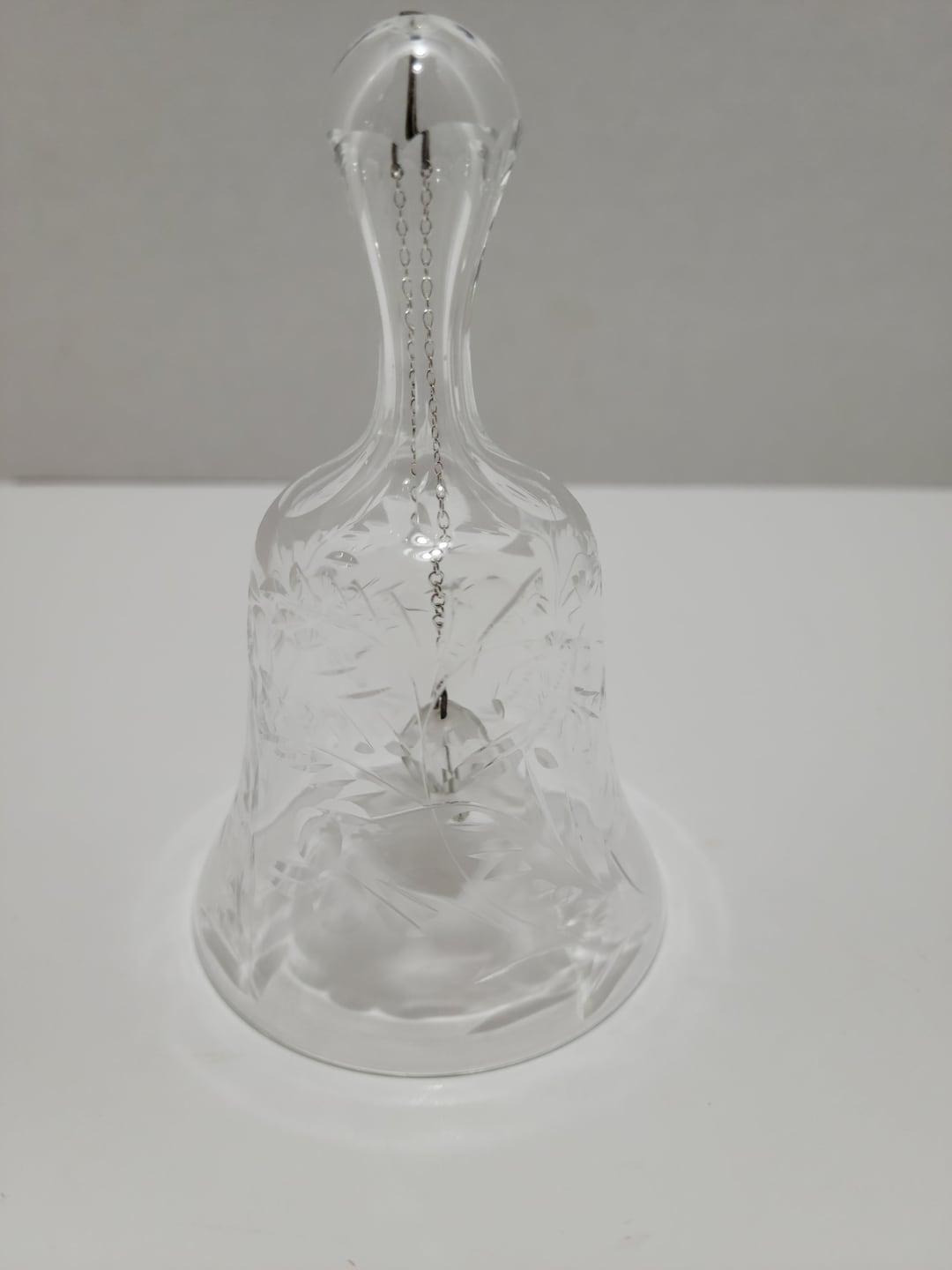 Vintage Seneca Clear Lead Crystal Bell, Crystal Dinner Bell, Seneca ...