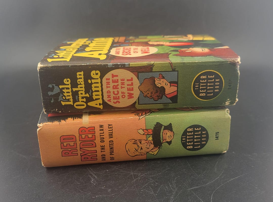 2 Vintage Better Little Books, Vintage Big Better Little Book Red Ryder ...