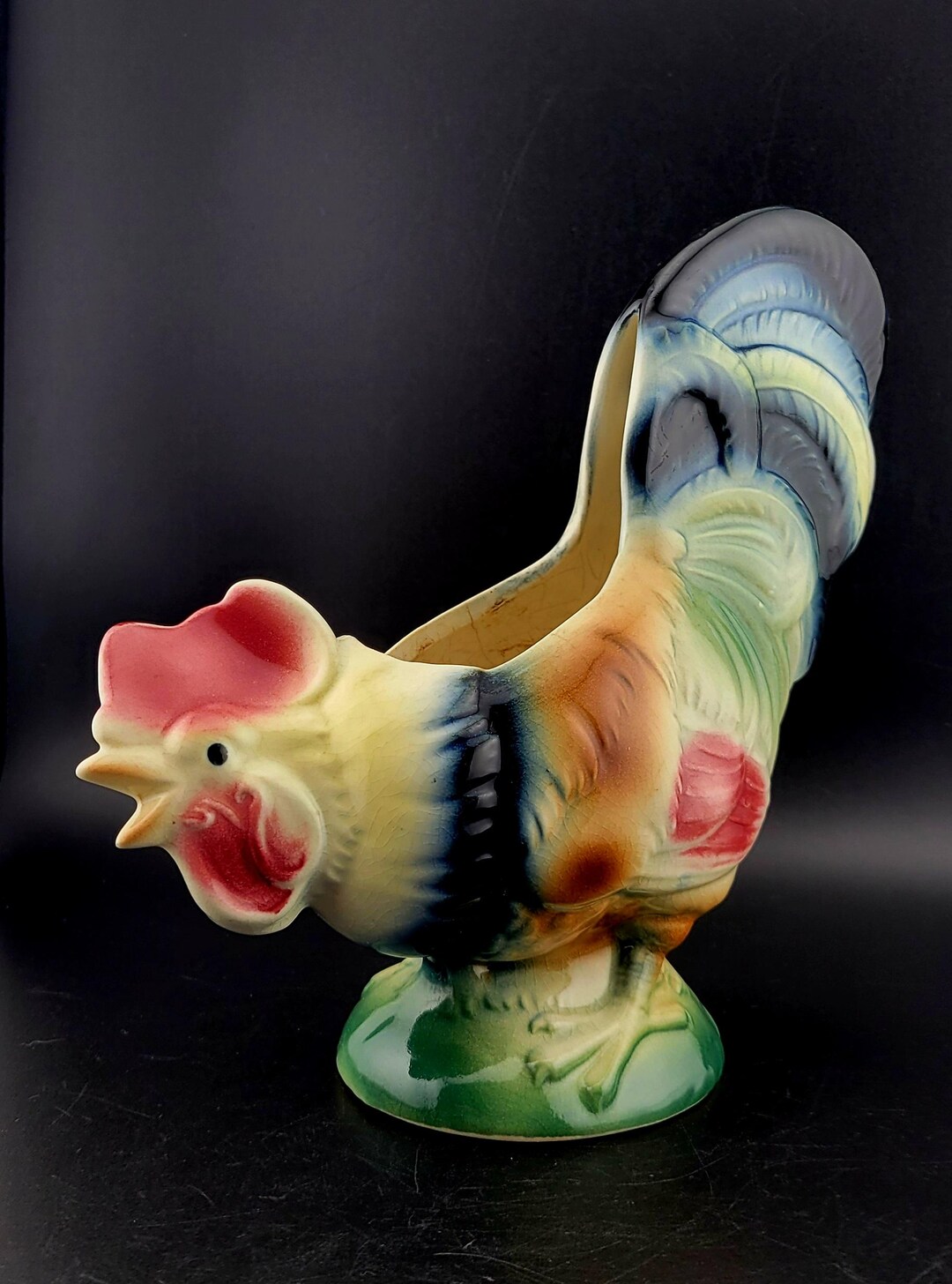 Royal Copley Rooster Planter, Vintage Planter, Farmhouse Decor ...