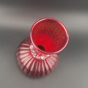 Pilgrim Red Glass Vase, Vintage Red Glass, Blown Glass Vase, Pilgrim ...