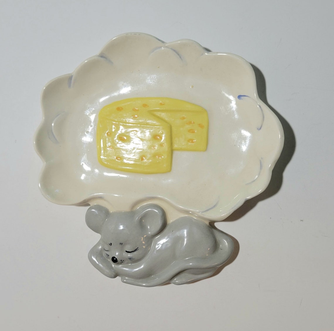 Mouse Cheese Tray Vintage Ceramic Mouse Cheese Tray Cute - Etsy