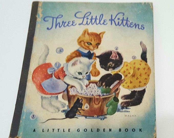 The Three Little Kittens Golden Book, Vintage Little Golden Book, the ...