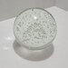 Round Glass Controlled Paper Weight, Vintage Controlled Bubble Glass ...